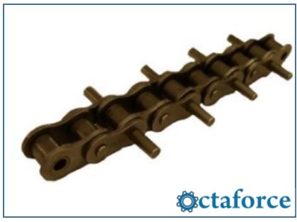 ANSI Extended Pin Standard Roller Chain – DD-1 Attachment
