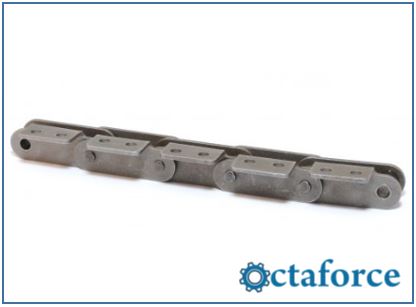 ANSI Standard Double Pitch Roller Chain – A-2 Attachment