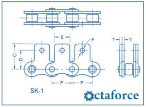 ISO British Standard Chain with Attachments SK-1