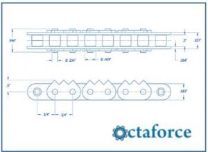 Sharp Top Roller Chain manufacturer and Exporter